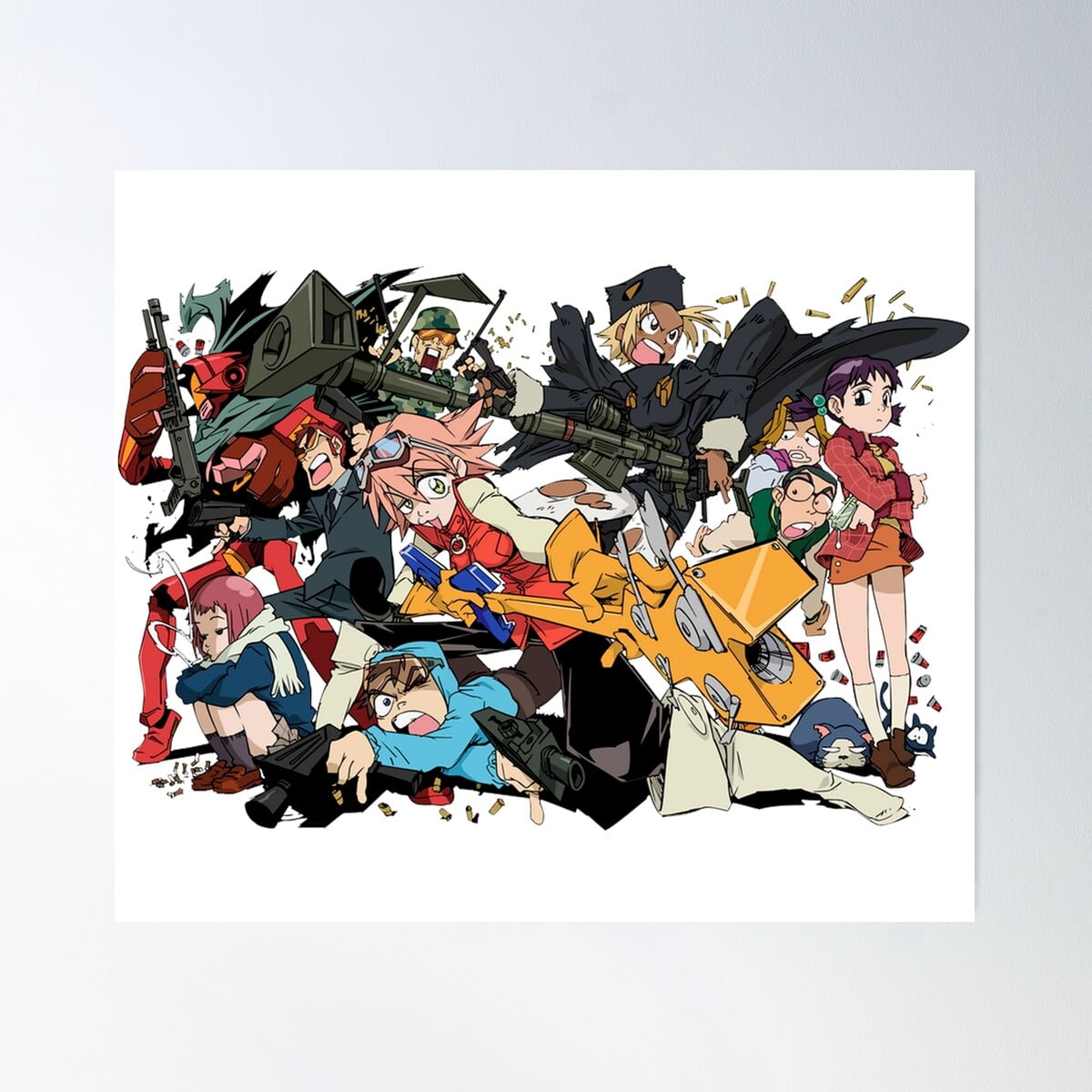 Dopaprint UNFRAMED PAPER POSTER Furi Kuri Fire Starter Poster Wall Art ...