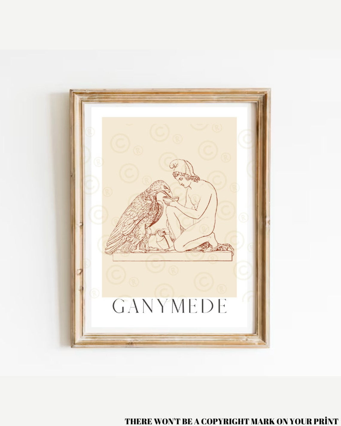 Dopaprint UNFRAMED PAPER POSTER Ganymede Print, Iliad Art, Greek ...
