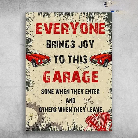 Dopaprint UNFRAMED PAPER POSTER Garage Car - Everyone Brings Joy To ...