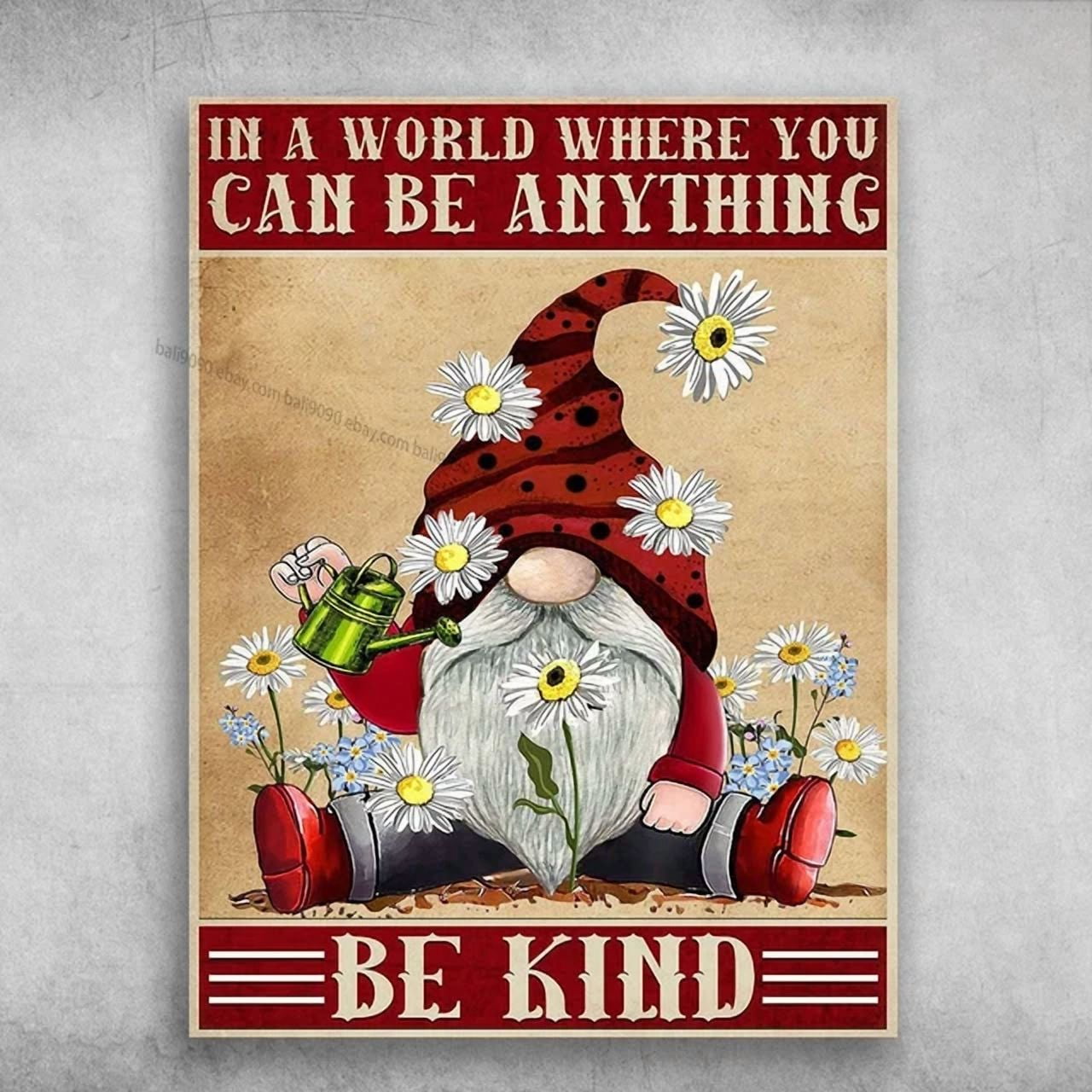 Dopaprint UNFRAMED PAPER POSTER Gardening Dwarf, Flower Lover - In A ...