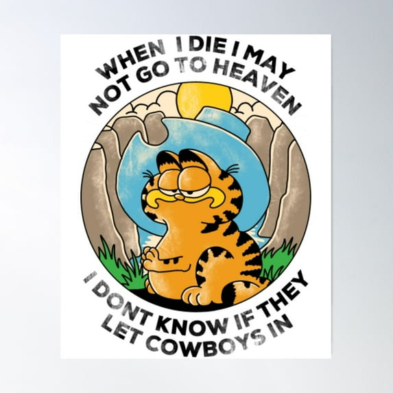 Dopaprint UNFRAMED PAPER POSTER Garfield Funny Cat Art Gift Poster Wall ...