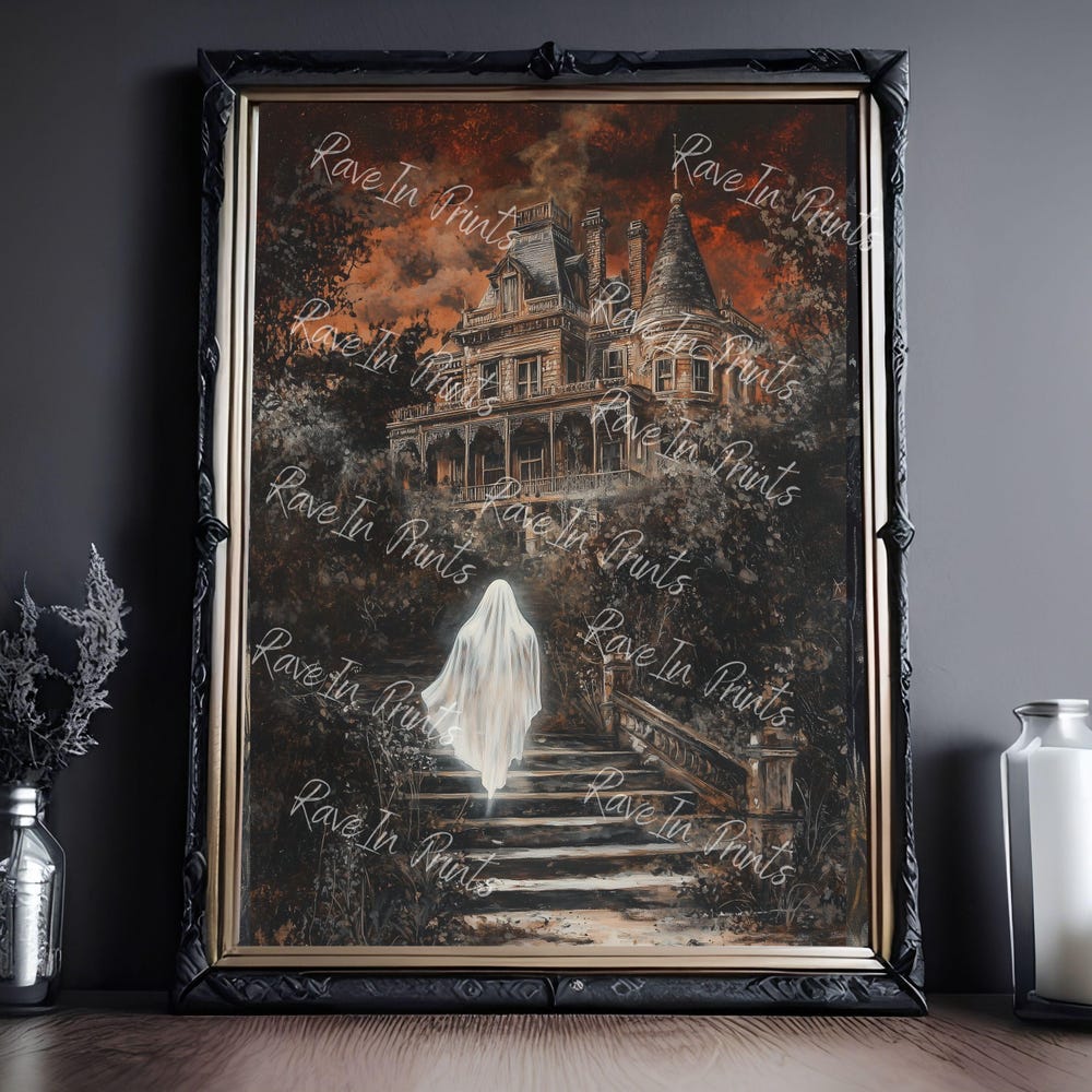 Dopaprint UNFRAMED PAPER POSTER Ghost At His Haunted Mansion, Ghost ...