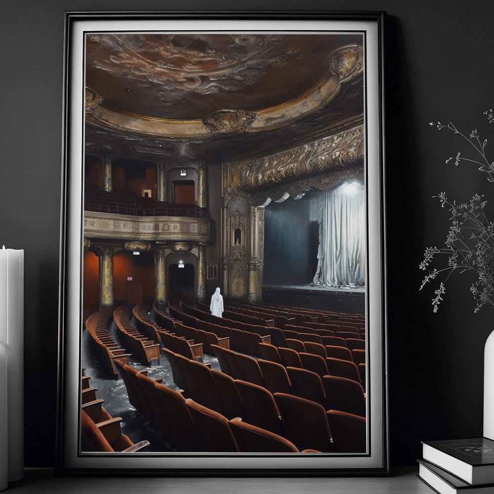Dopaprint UNFRAMED PAPER POSTER Ghost In The Theater, Reading Lover ...