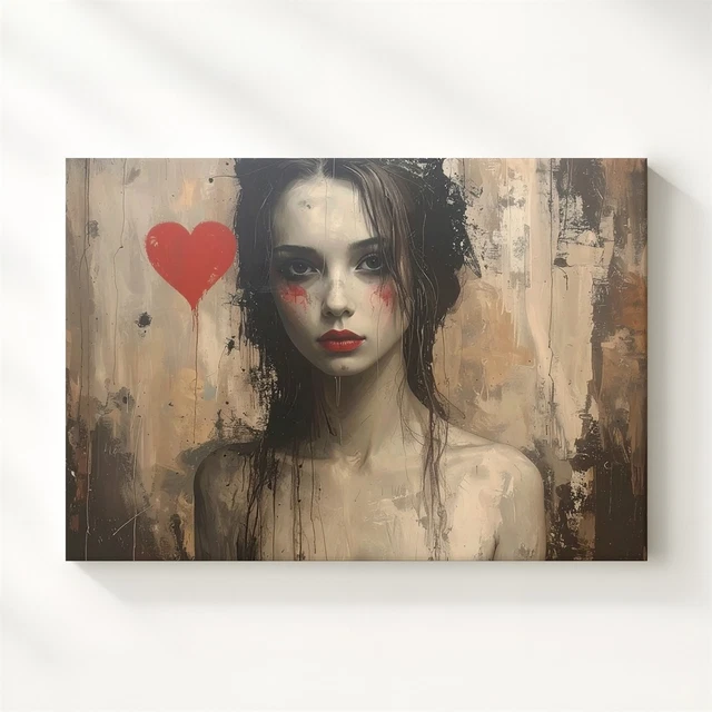 Dopaprint UNFRAMED PAPER POSTER Ghostly Queen Poster Faded Mural Of Love, Memory & Abandoned ...