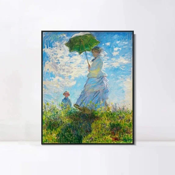 Dopaprint UNFRAMED PAPER POSTER Giclee Print Art The Walk, Woman With A ...