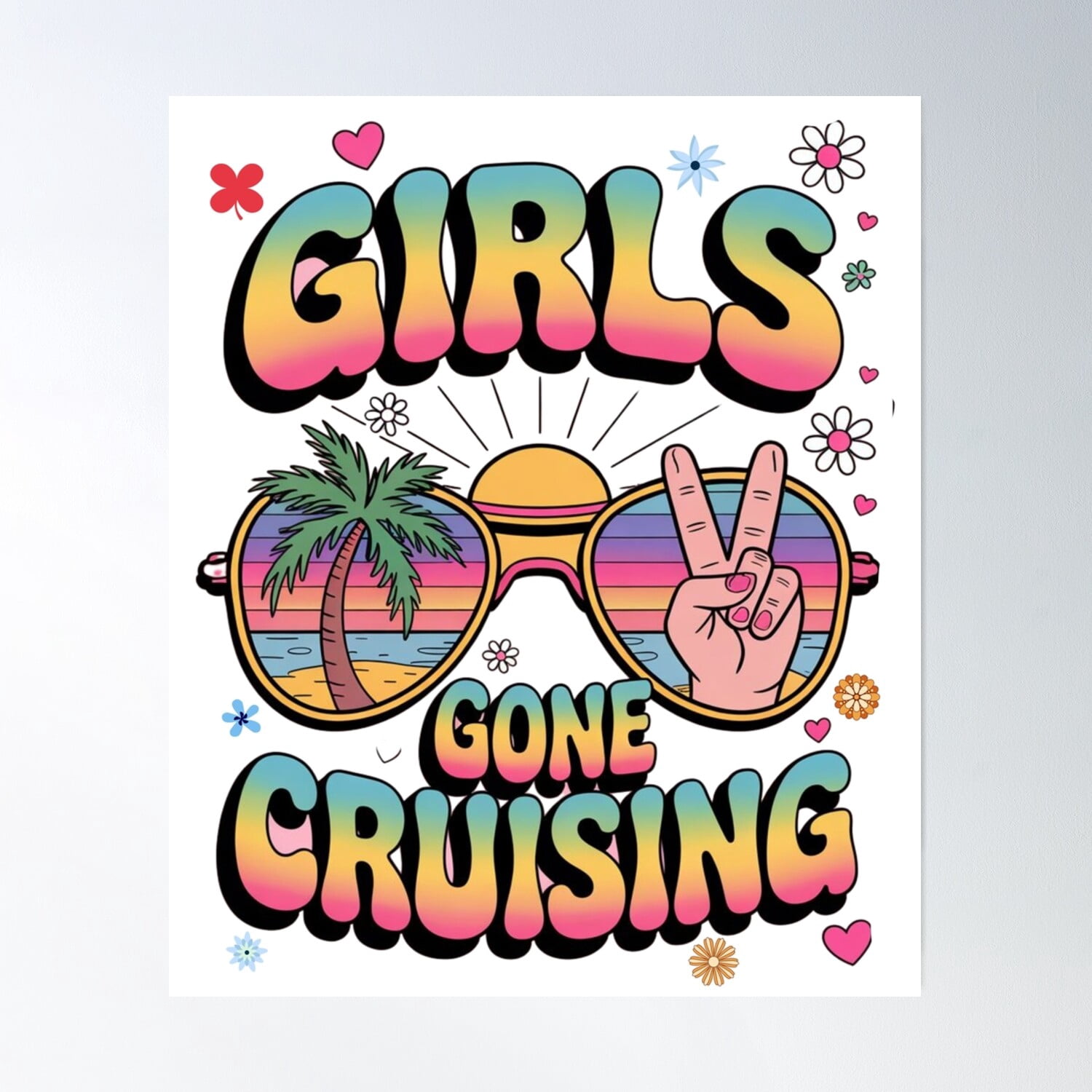 Dopaprint UNFRAMED PAPER POSTER Girls Gone Cruising Poster Wall Art ...