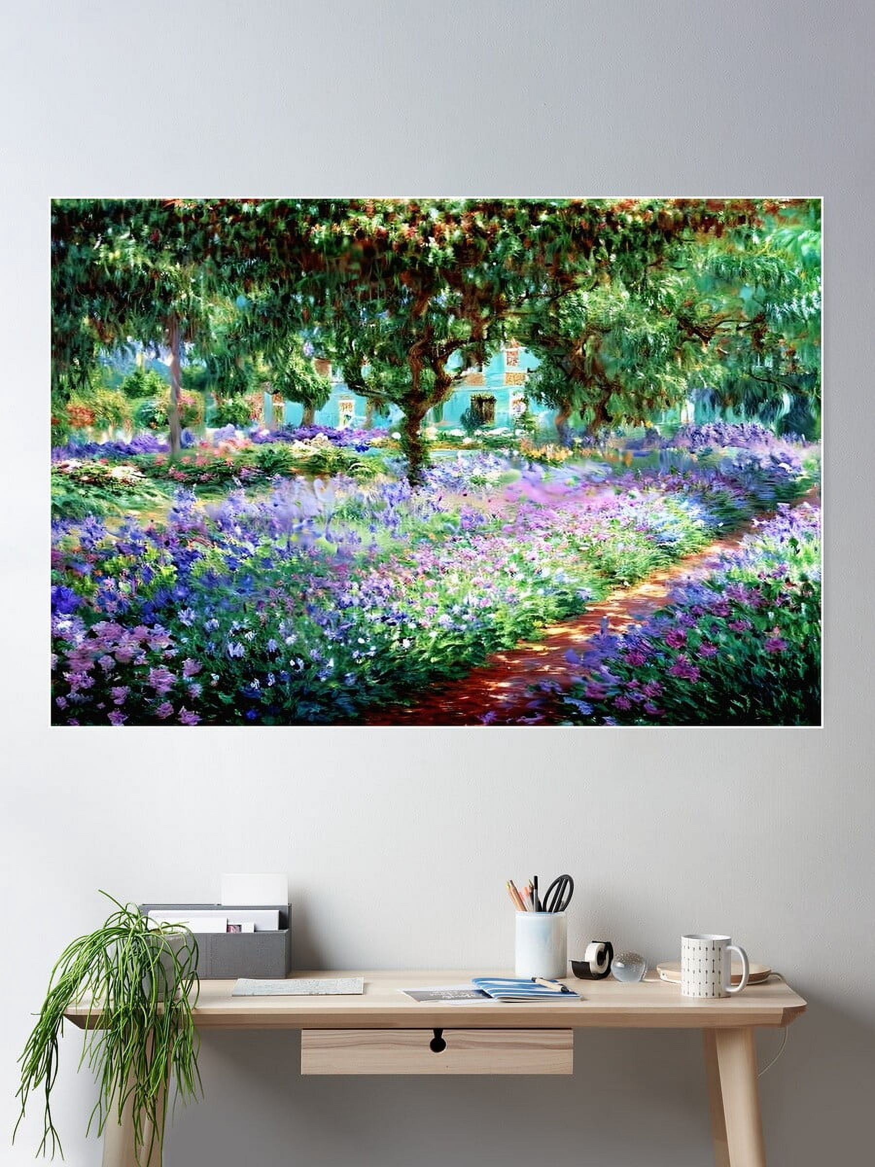 Dopaprint UNFRAMED PAPER POSTER Giverny Garden - A Vibrant Depiction Of ...
