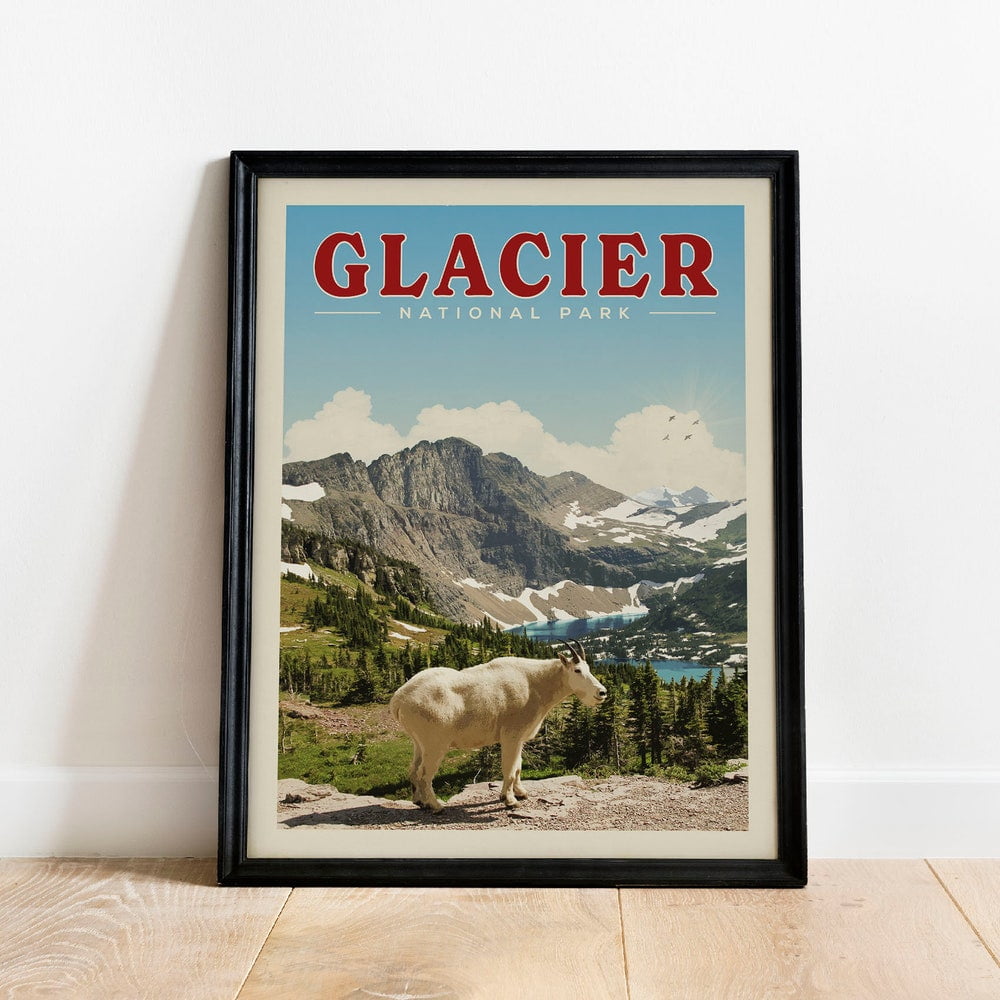 Dopaprint UNFRAMED PAPER POSTER Glacier National Park Wall Art, Glacier ...