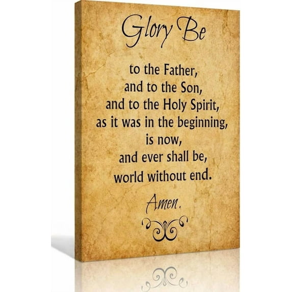 Dopaprint UNFRAMED PAPER POSTER Glory Be Prayer Wall Art Verse Bible ...