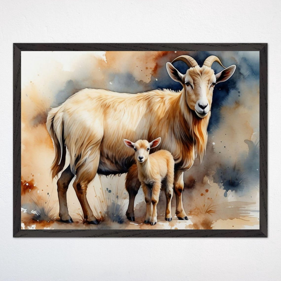 Dopaprint UNFRAMED PAPER POSTER Goat Wall Art For Nursery And Kids ...