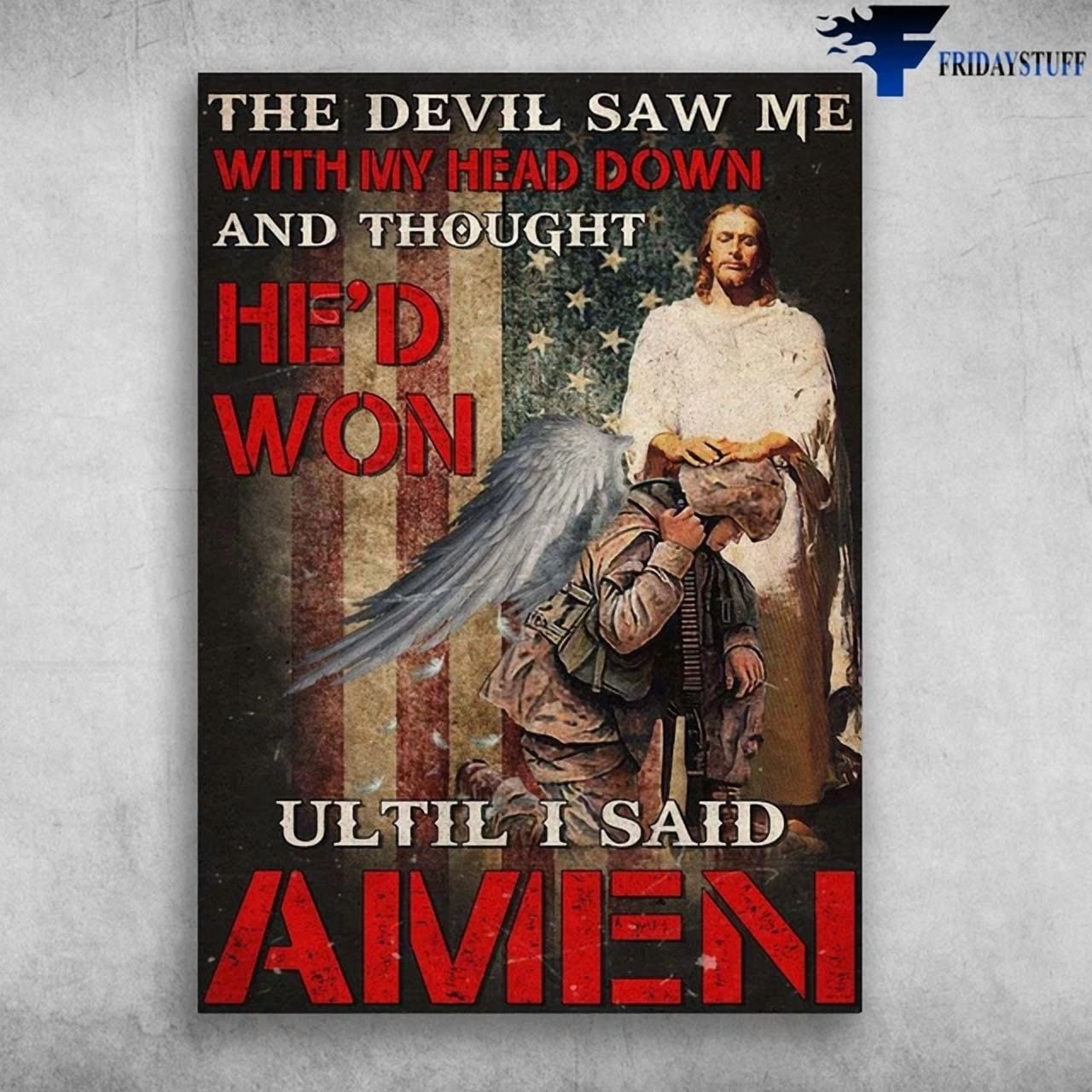 Dopaprint UNFRAMED PAPER POSTER God Soldier, Angel Soldier, American ...