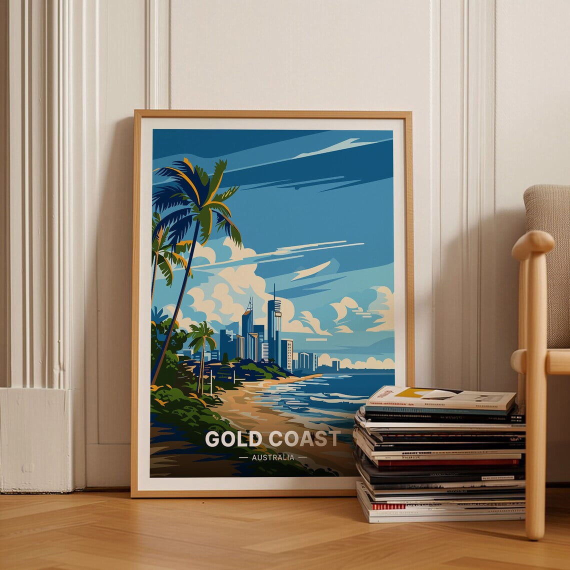 Dopaprint UNFRAMED PAPER POSTER Gold Coast Travel Poster, Australia ...