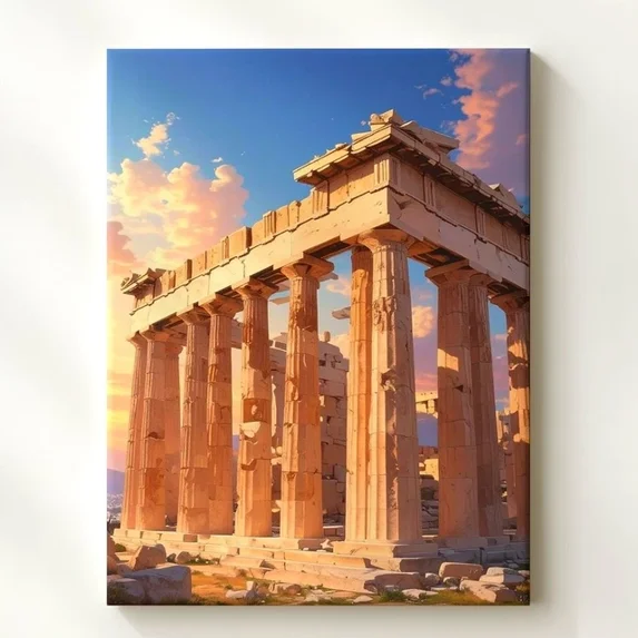 Dopaprint UNFRAMED PAPER POSTER Golden Hour Parthenon Postericonic ...