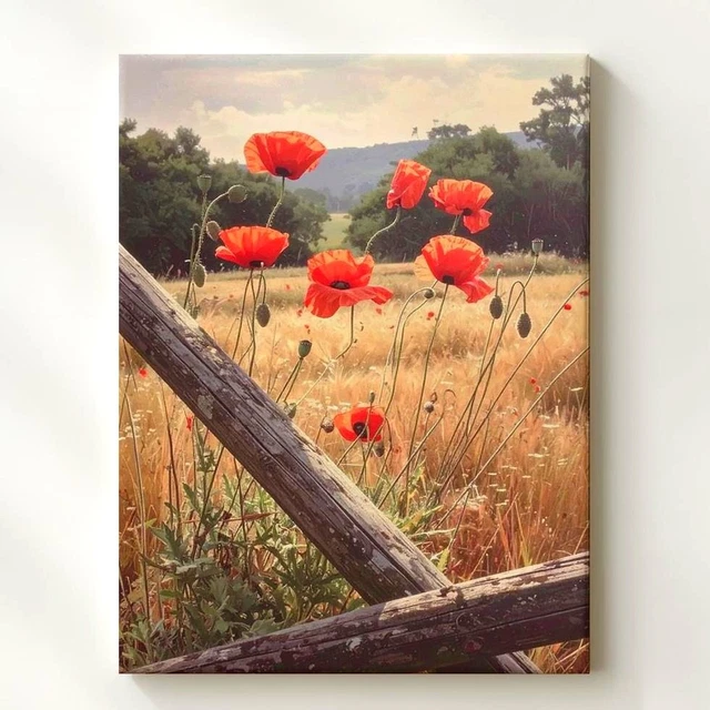 Dopaprint UNFRAMED PAPER POSTER Golden Poppy Field Posterserene ...