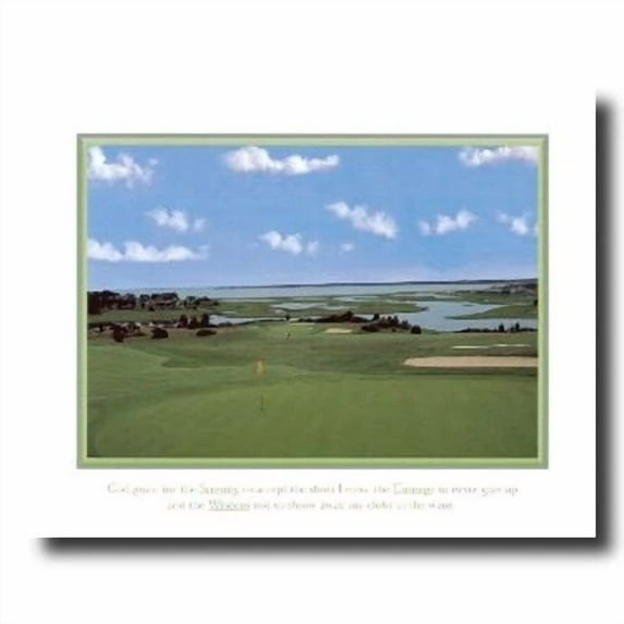 Dopaprint UNFRAMED PAPER POSTER Golf Ocean Green Motivational Wall ...