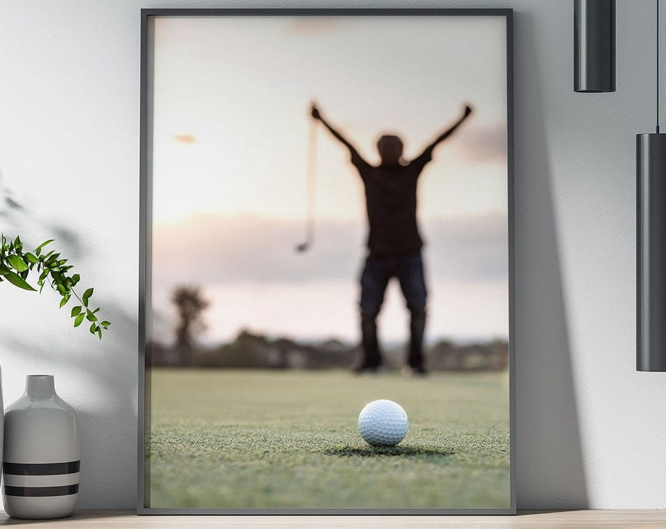 Dopaprint UNFRAMED PAPER POSTER Golfer Down The Fairway Poster, Poster ...