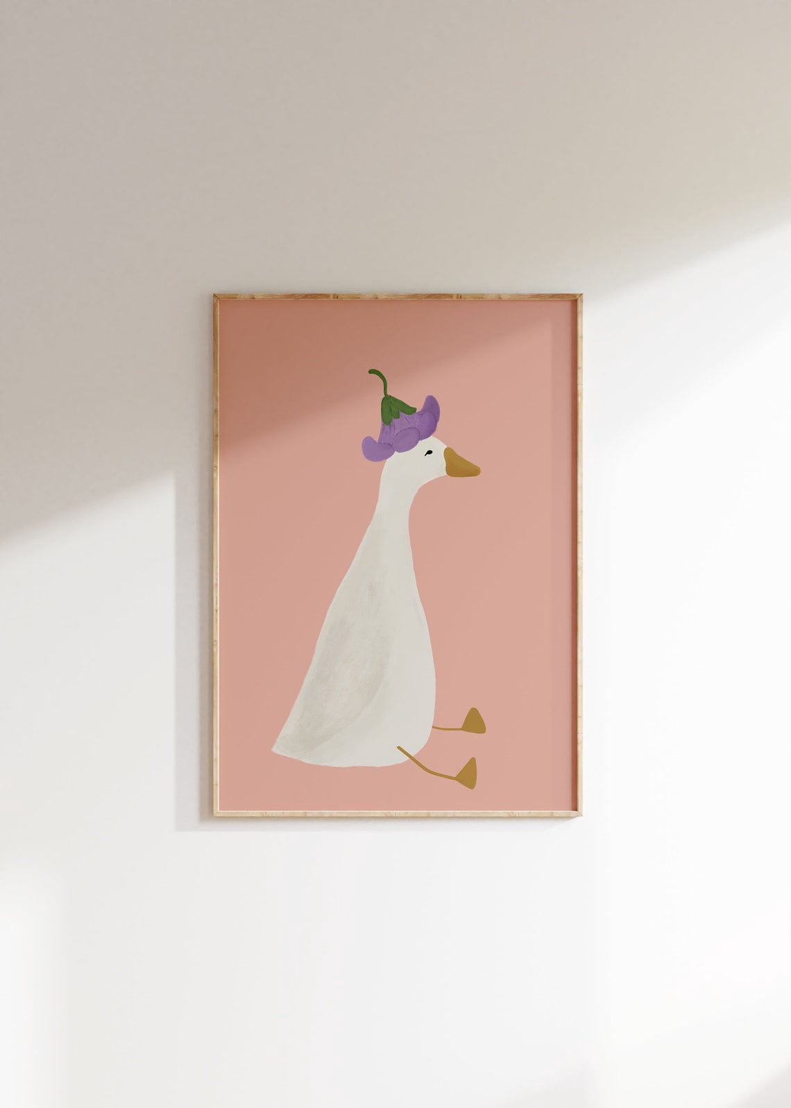 Dopaprint UNFRAMED PAPER POSTER Goose Wall Art, Cute Goose Poster, Girl ...