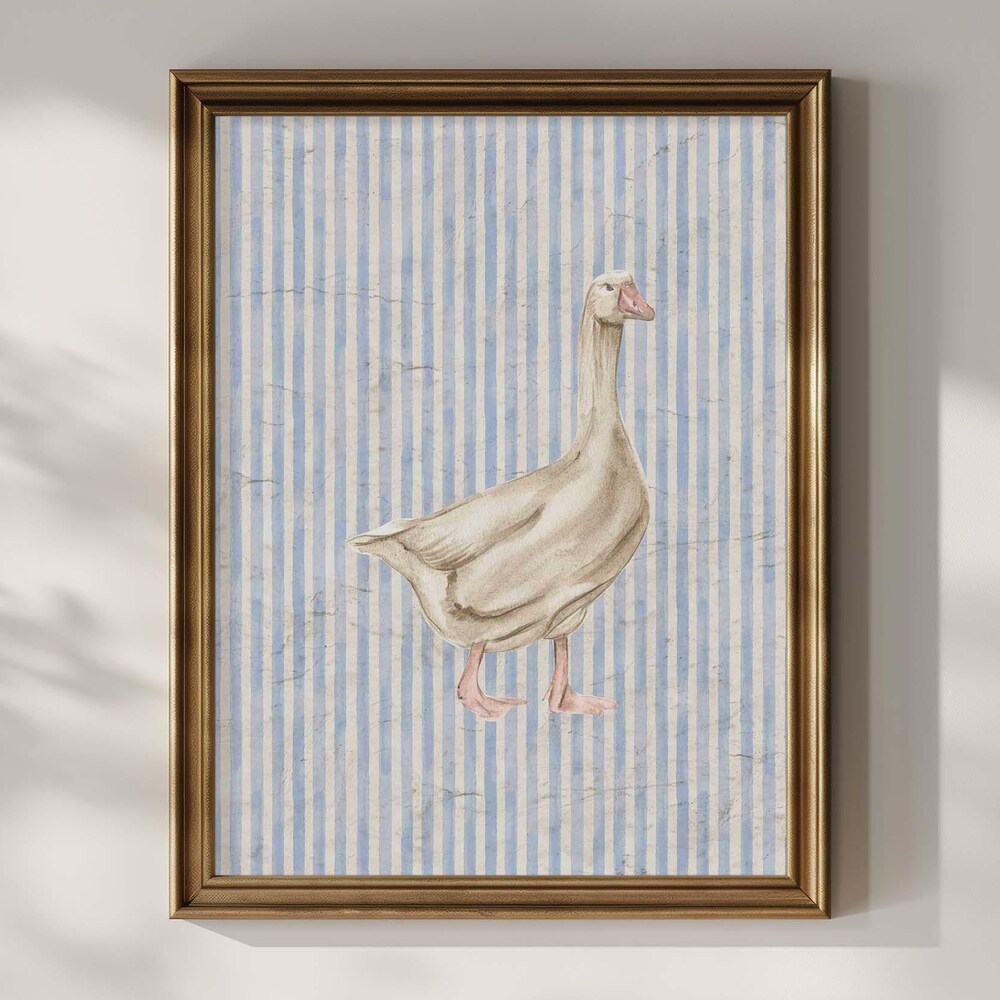 Dopaprint UNFRAMED PAPER POSTER Goose Watercolor Style Art Print, Blue ...