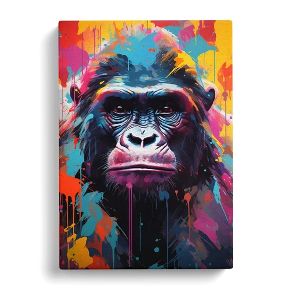Dopaprint UNFRAMED PAPER POSTER Gorilla Colour Field No.2 Wall Art ...