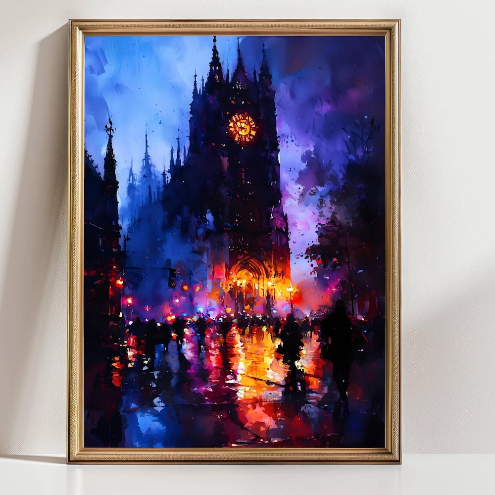 Dopaprint UNFRAMED PAPER POSTER Gothic Cathedral Art Print, Dark ...