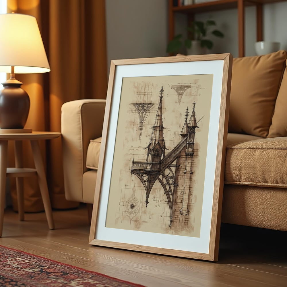 Dopaprint UNFRAMED PAPER POSTER Gothic Sepia Poster Vintage Gothic ...