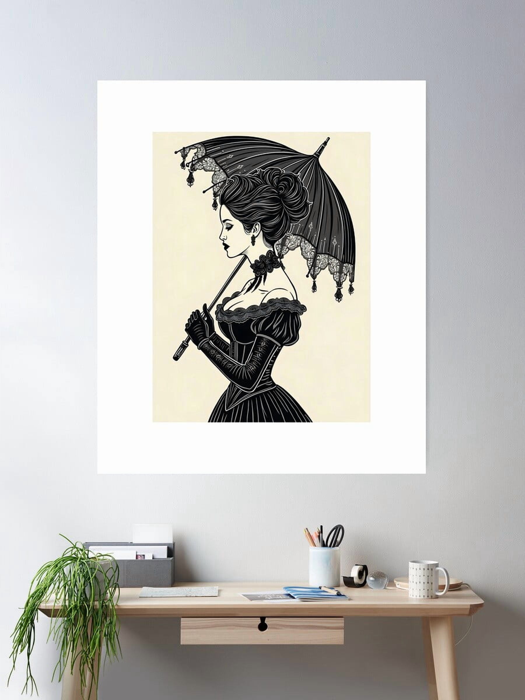 Dopaprint UNFRAMED PAPER POSTER Gothic Victorian Portrait Poster Wall ...