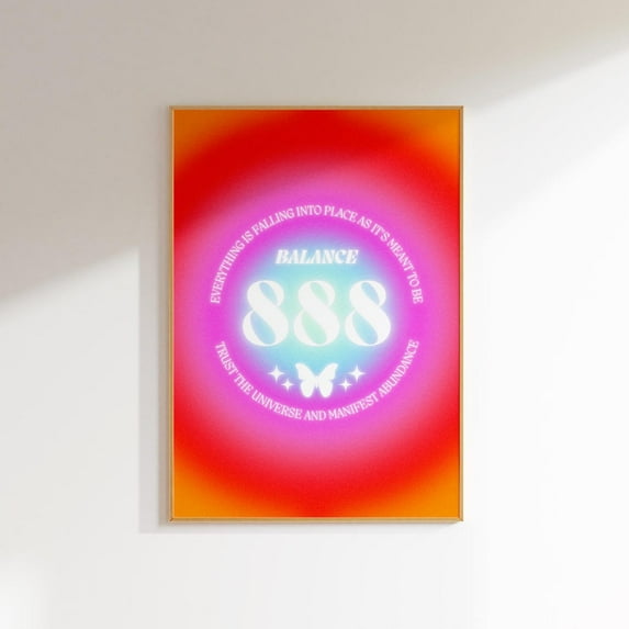 Dopaprint UNFRAMED PAPER POSTER Gradient Aura Wall Art Print Cute Room ...