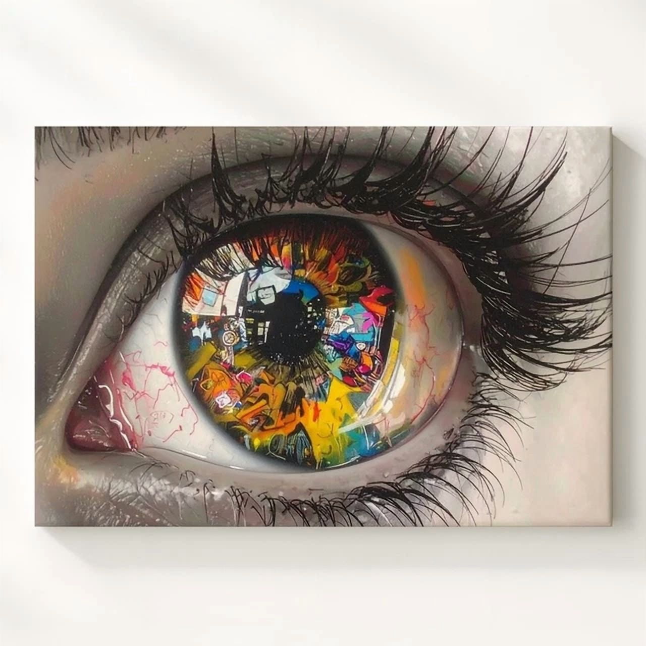 Dopaprint UNFRAMED PAPER POSTER Graffiti Eye Posterhyperrealistic ...
