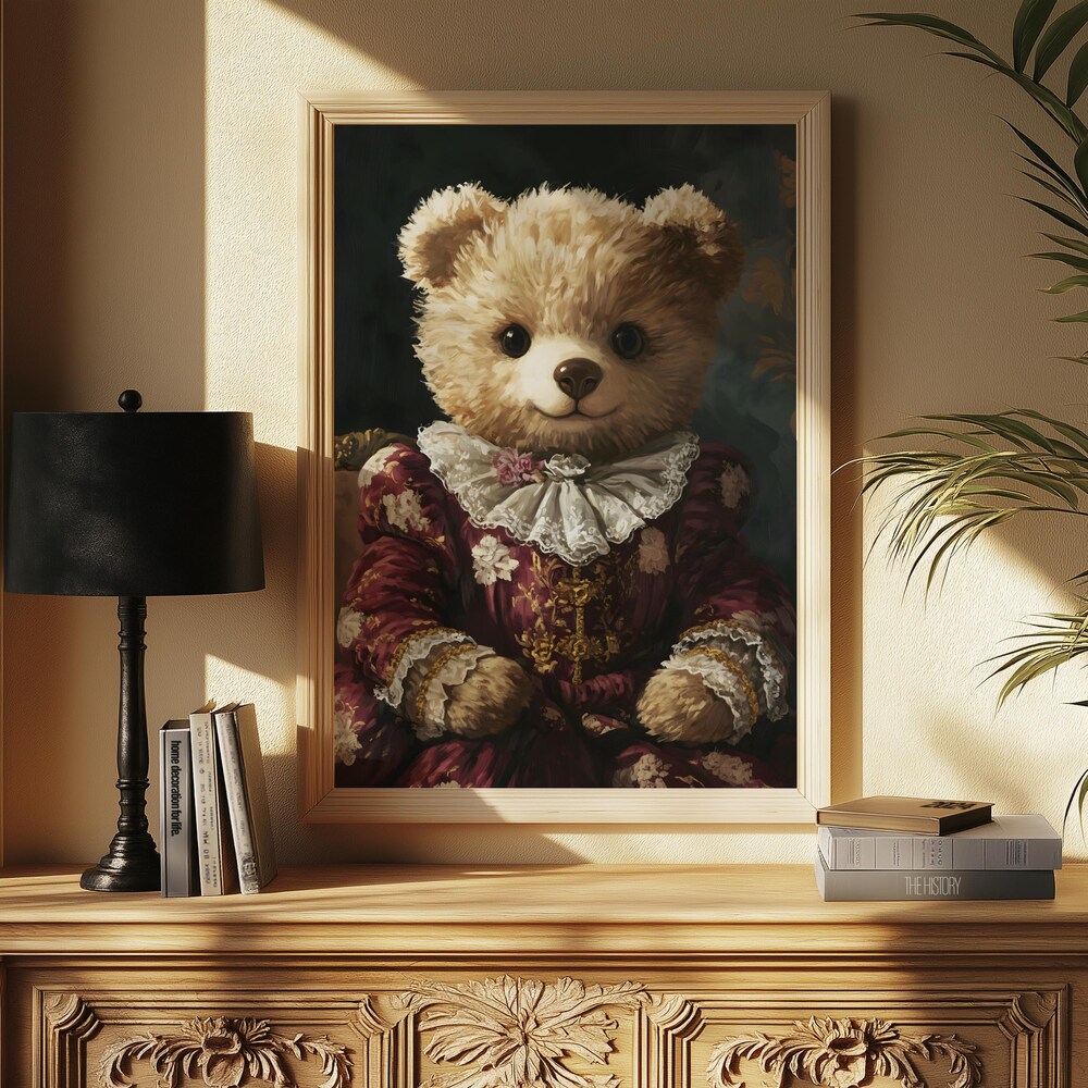 Dopaprint UNFRAMED PAPER POSTER Grandmillenial Teddy Bear Wall Art ...