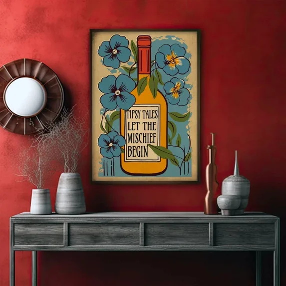 Dopaprint UNFRAMED PAPER POSTER Grapejuice Lyrics Painting Poster Art ...