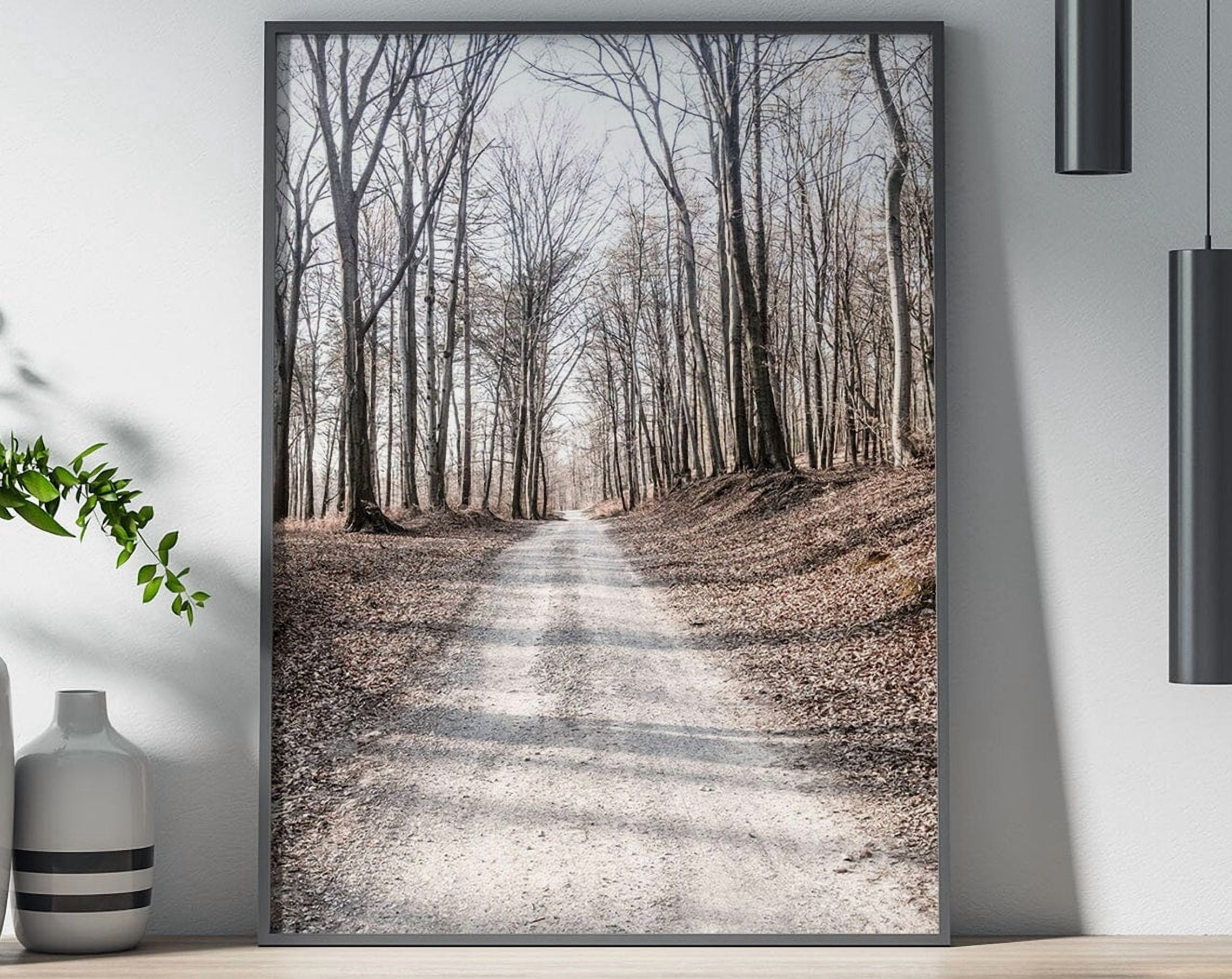 Dopaprint UNFRAMED PAPER POSTER Gravel Road In Autumn Forest Poster ...