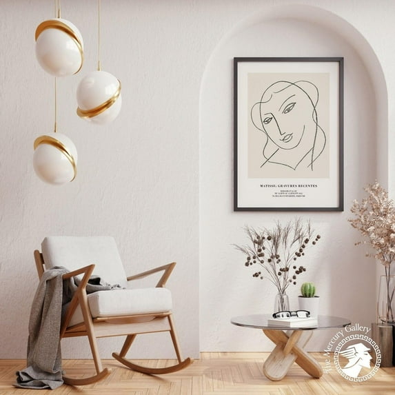 Dopaprint UNFRAMED PAPER POSTER Gravures Recentes, Womans Face ...