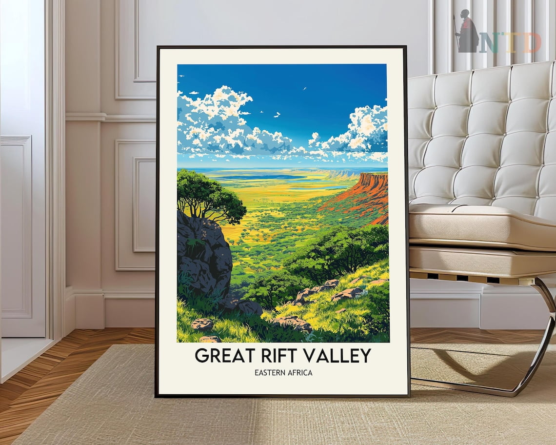 Dopaprint UNFRAMED PAPER POSTER Great Rift Valley Print, Great Rift ...