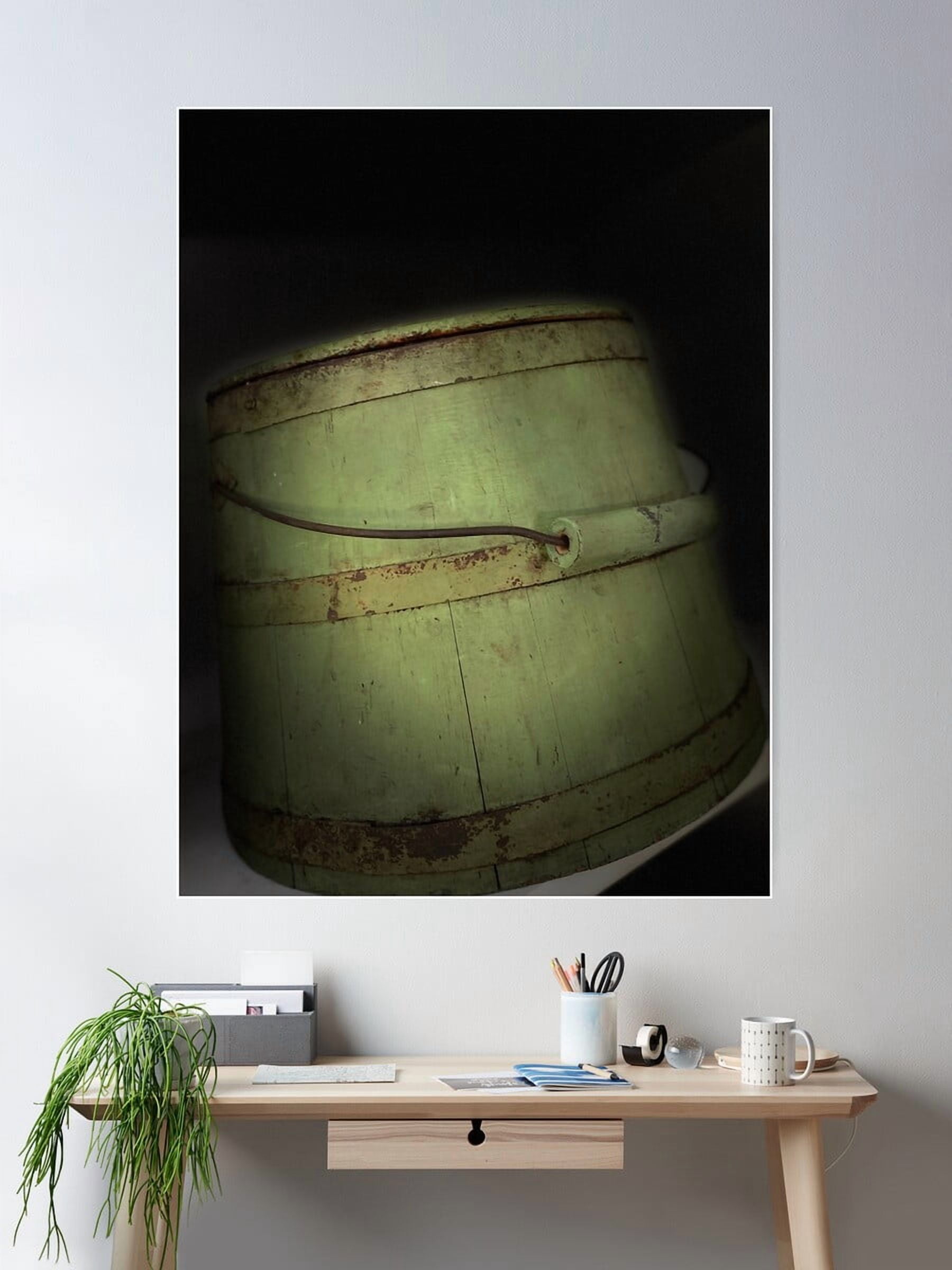 Dopaprint UNFRAMED PAPER POSTER Green Shaker Bucket Poster Wall Art ...