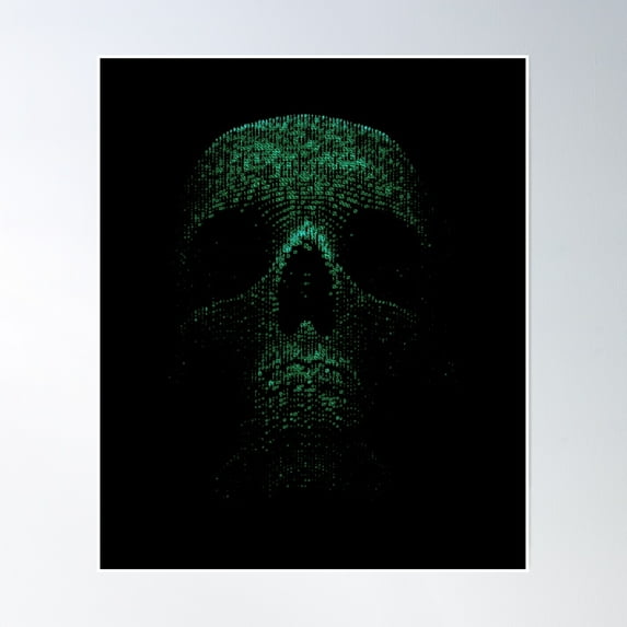 Dopaprint UNFRAMED PAPER POSTER Green Skull In Horror Movies Poster ...