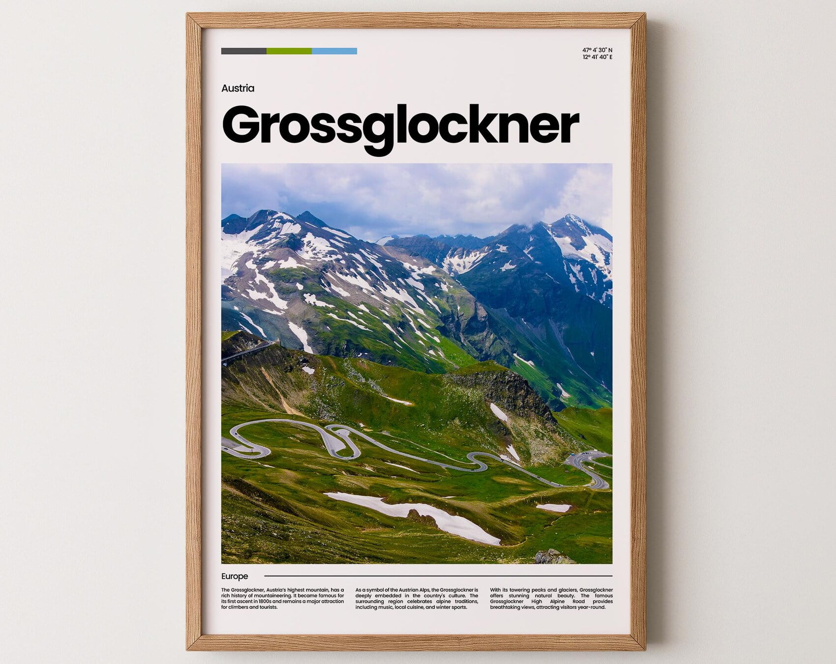 Dopaprint UNFRAMED PAPER POSTER Grossglockner Poster, Grossglockner ...