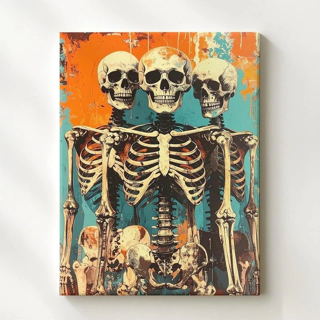 Dopaprint UNFRAMED PAPER POSTER Grunge Skeleton Crew Poster Playful ...