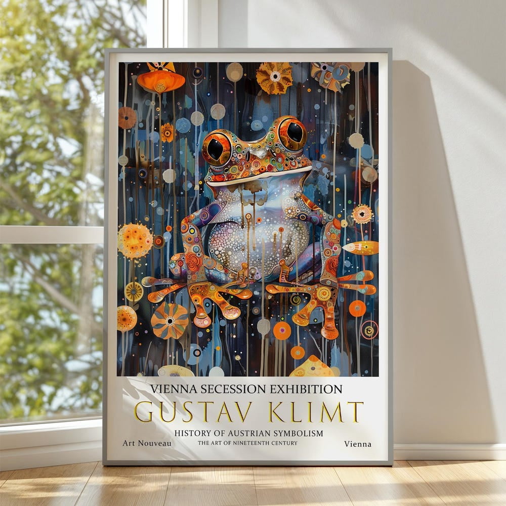 Dopaprint UNFRAMED PAPER POSTER Gustav Klimt Frog Poster, Gustav Klimt ...