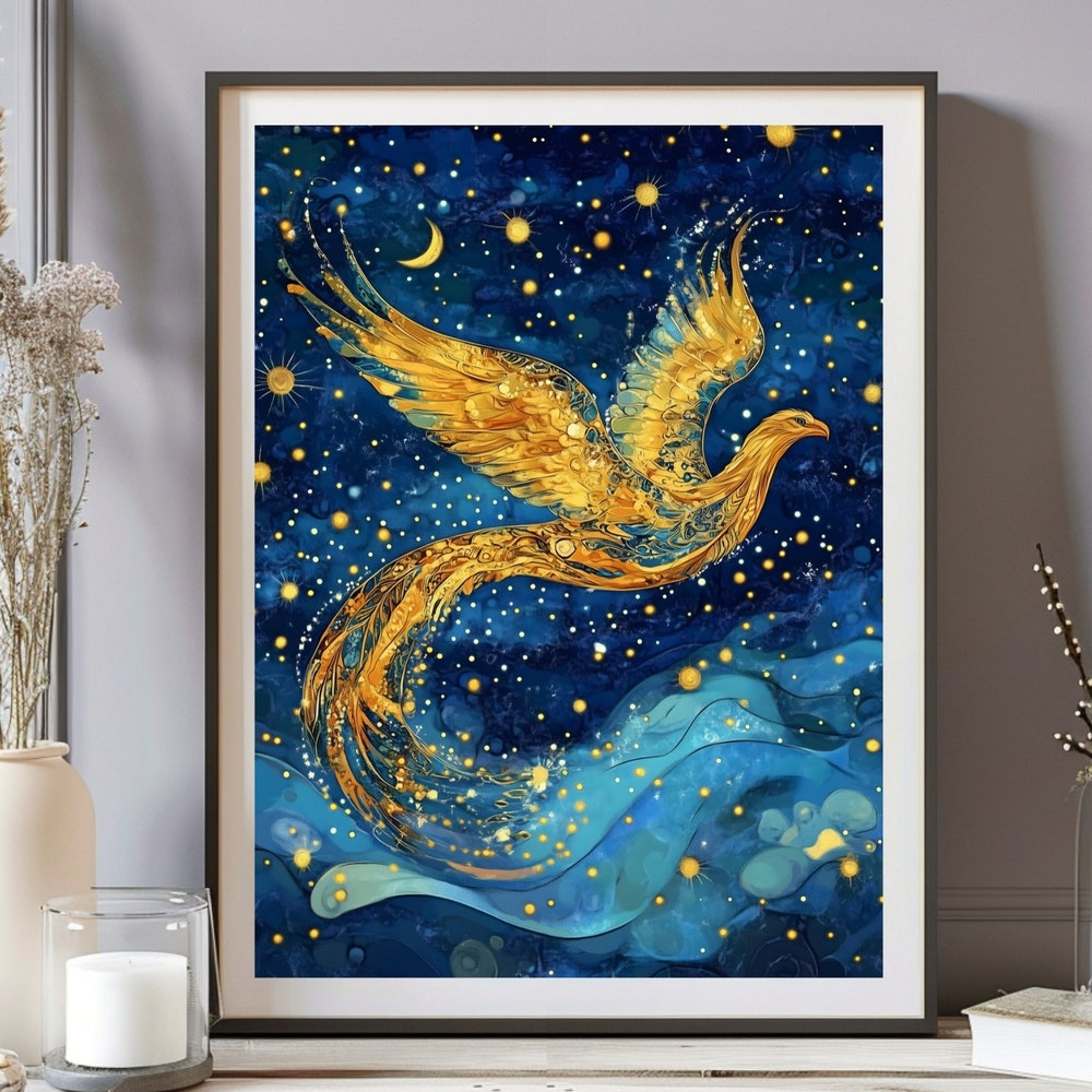 Dopaprint UNFRAMED PAPER POSTER Gustav Klimt Phoenix Print, Klimt ...