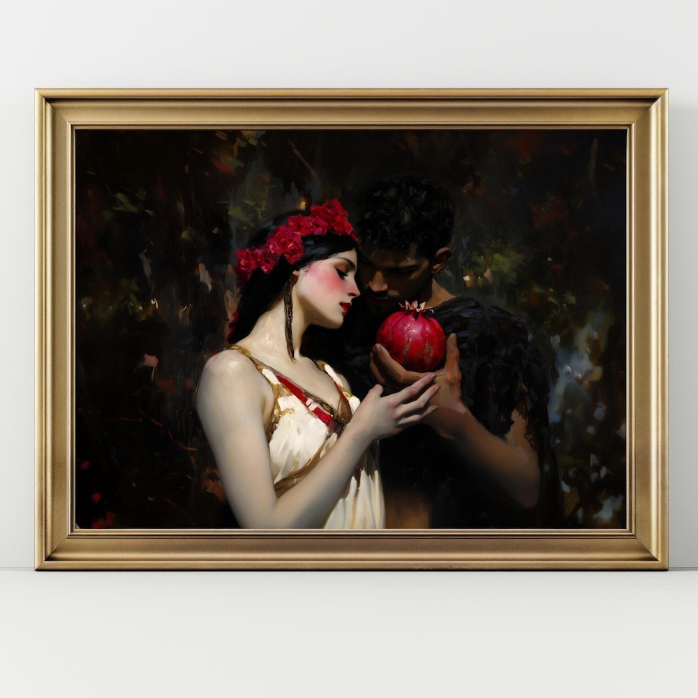 Dopaprint UNFRAMED PAPER POSTER Hades And Persephone Art Print Dark ...