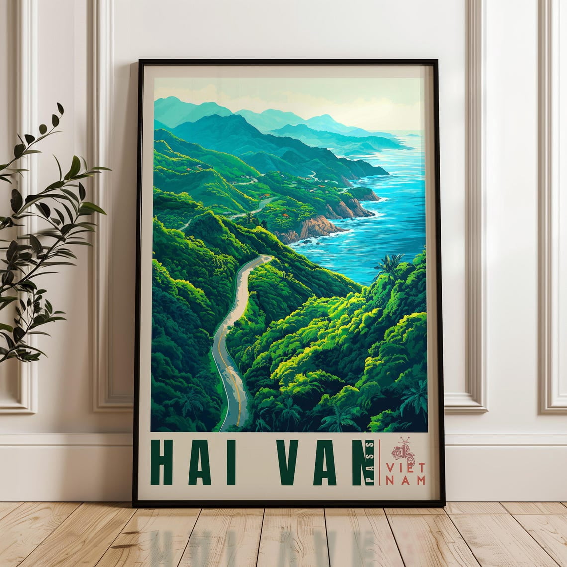 Dopaprint UNFRAMED PAPER POSTER Hai Van Pass Travel Poster , Vietnam ...