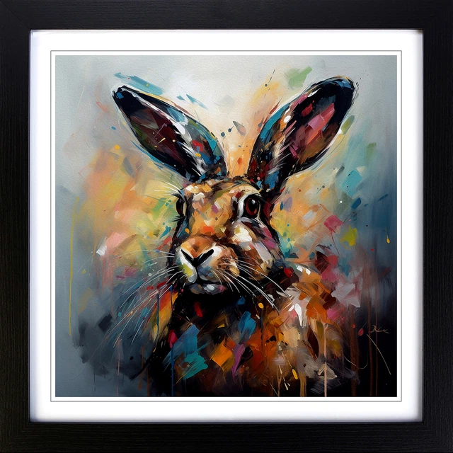 Dopaprint UNFRAMED PAPER POSTER Hare Expressionism Wall Art Print ...