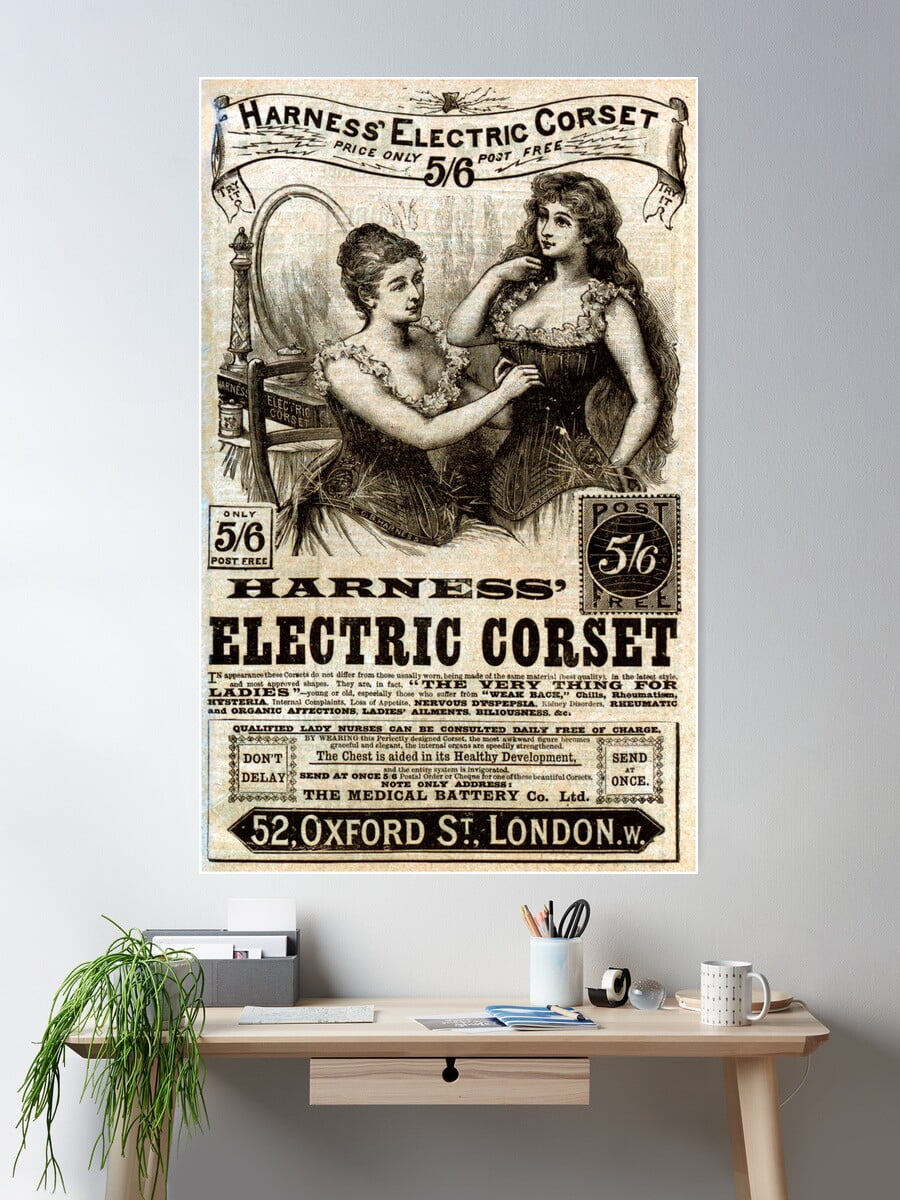 Dopaprint UNFRAMED PAPER POSTER Harness‚¬„¢ Electric Corset Advertising ...