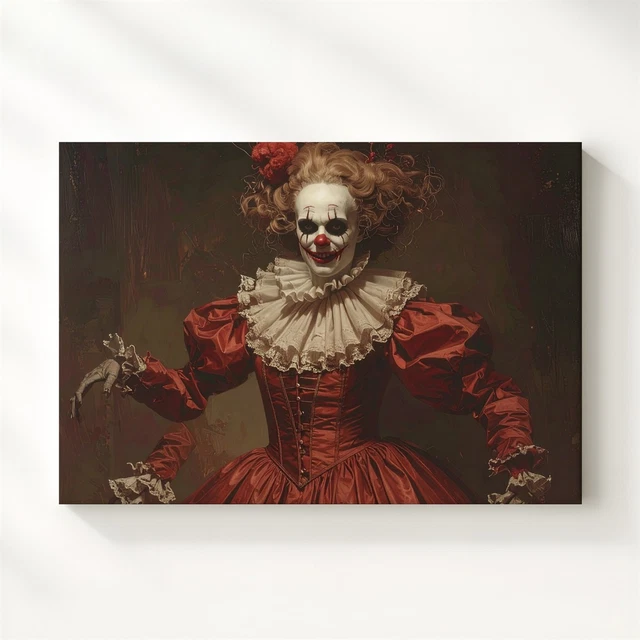 Dopaprint UNFRAMED PAPER POSTER Haunted Clown Ballerina Skeletal Horror ...