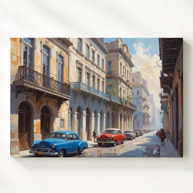Dopaprint UNFRAMED PAPER POSTER Havana Nostalgia Vintage Cars ...