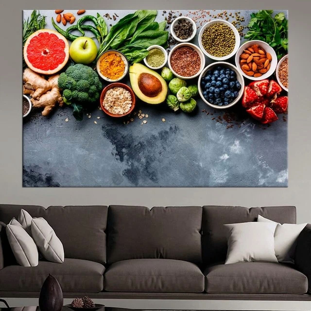 Dopaprint UNFRAMED PAPER POSTER Healthy Food Clean Big Poster, Fruit ...