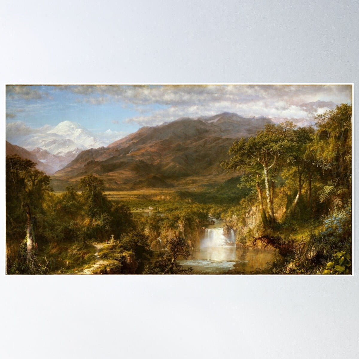 Dopaprint UNFRAMED PAPER POSTER Heart Of The Andes - Frederic Edwin ...