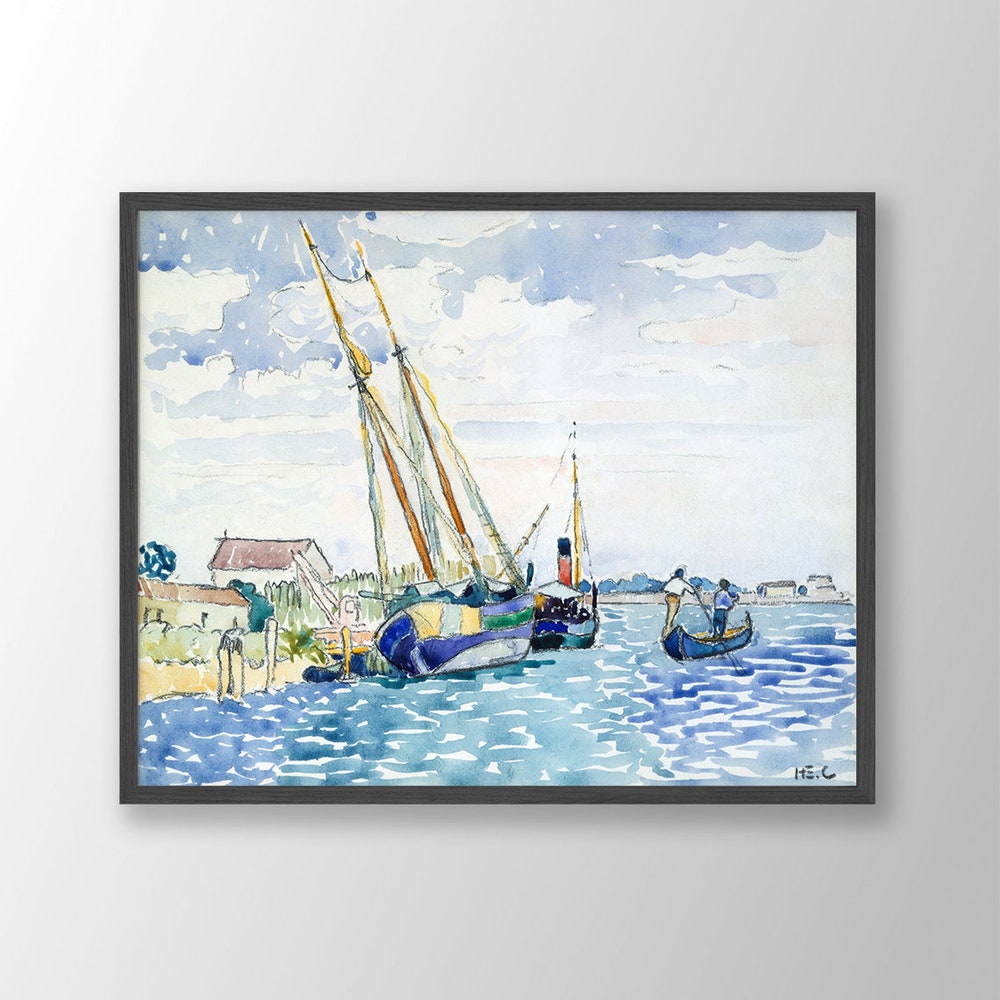 Dopaprint UNFRAMED PAPER POSTER Henri Edmond Cross Art Print, Marine ...