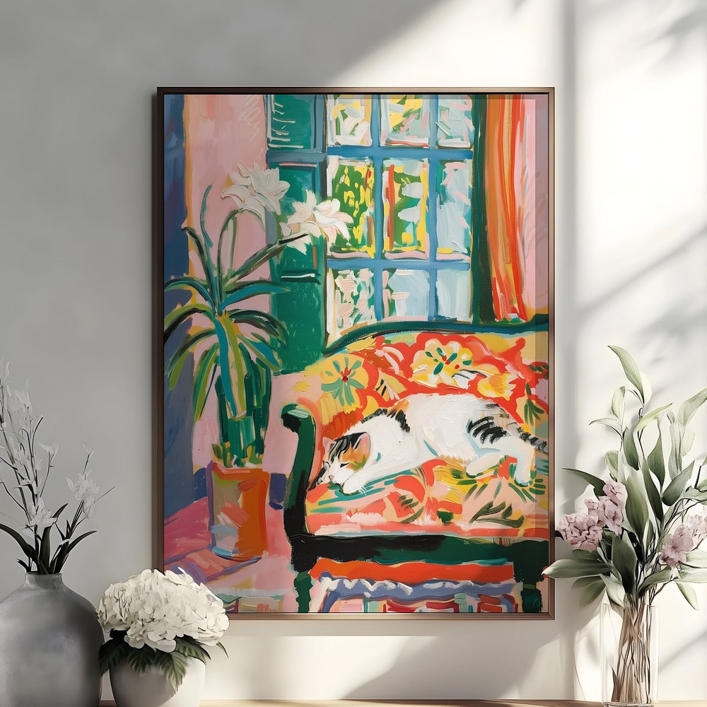 Dopaprint UNFRAMED PAPER POSTER Henri Matisse Cat Print, Matisse ...
