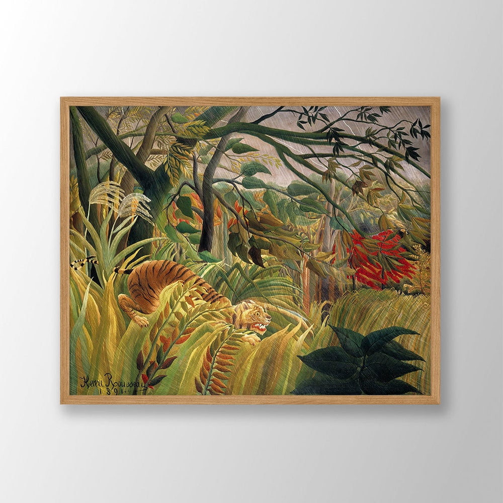 Dopaprint UNFRAMED PAPER POSTER Henri Rousseau Print, Tiger In A ...